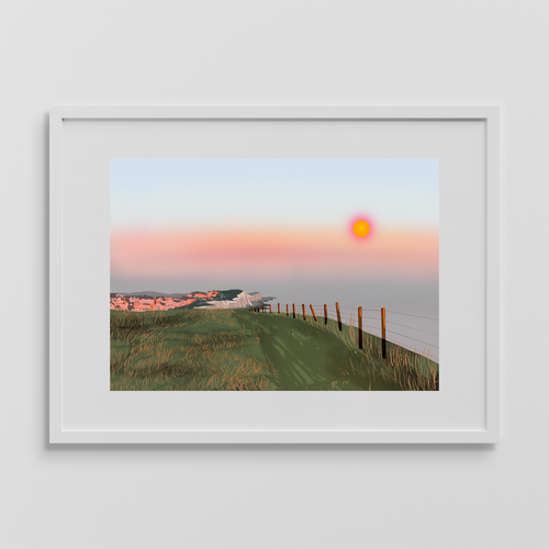 Saltdean, Art Print | Keziah Furini