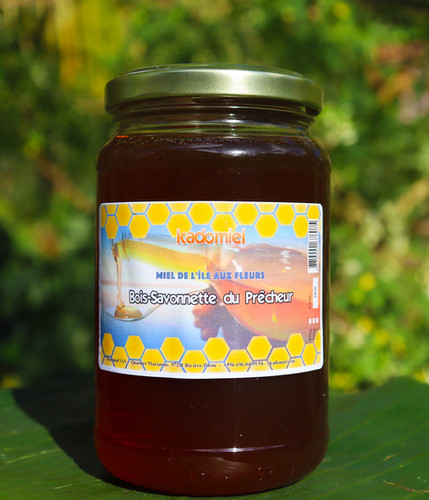 Bocal de miel Bois Savonnette 370g | Kadomiel