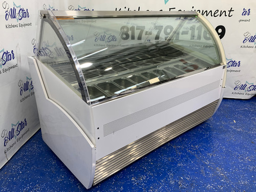 Ice Cream Showcase Display Fridge | Allstar Kitchen Equi