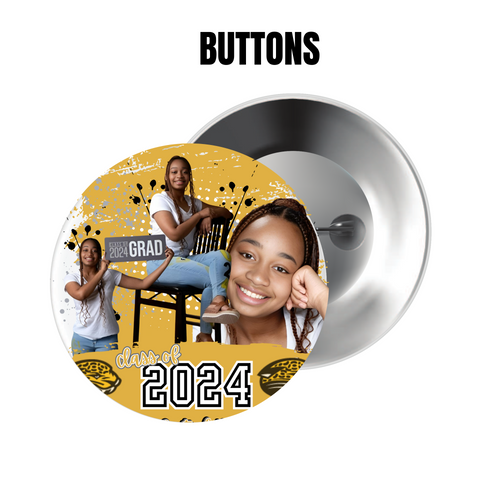 Custom Graduation Buttons (10) | TKS Designs, LLC