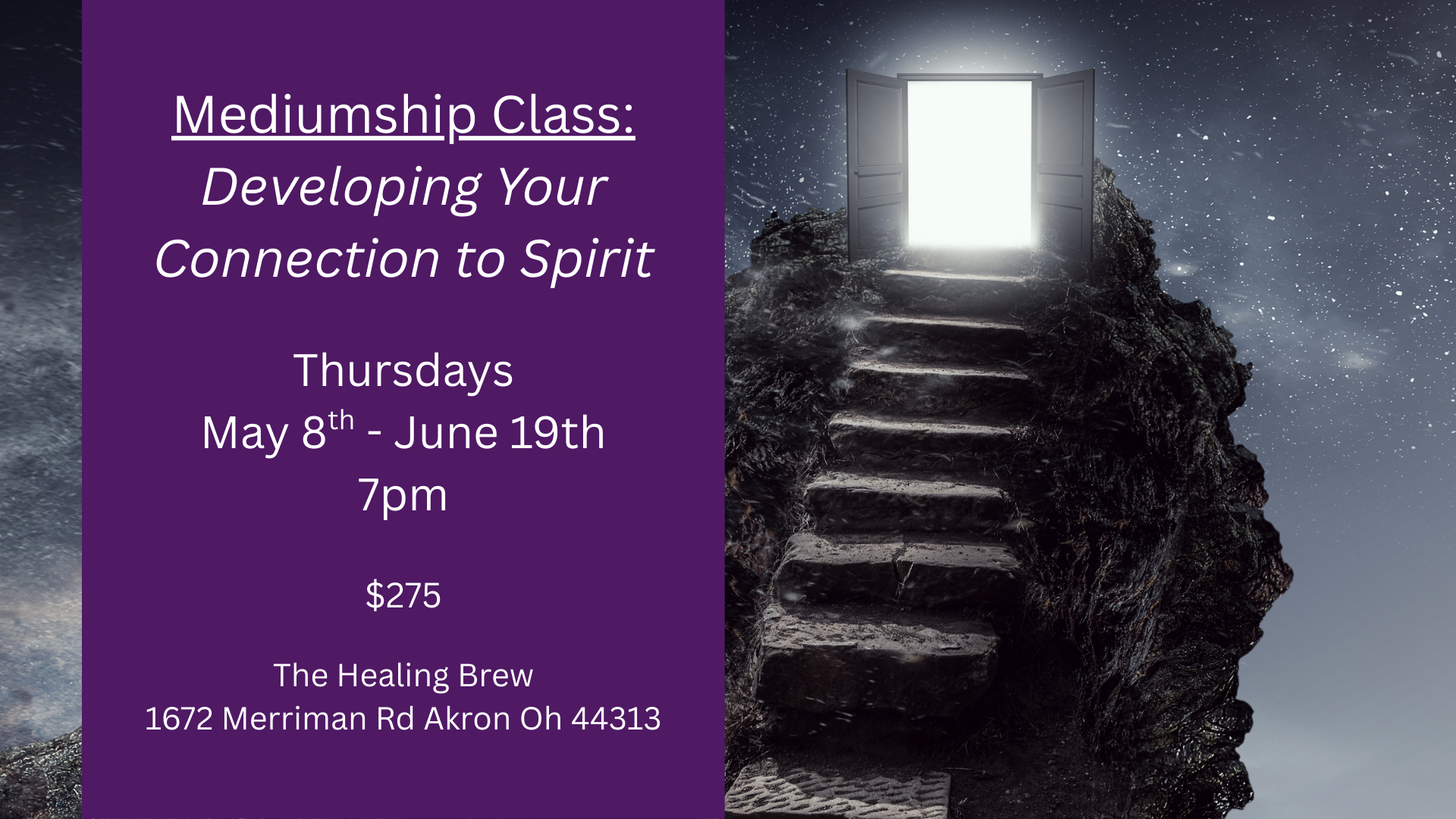 Mediumship Class: Developing Your Connection to Spirit | The Healing Brew LLC