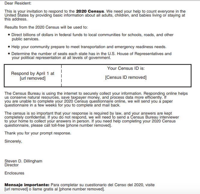 2020 census form online