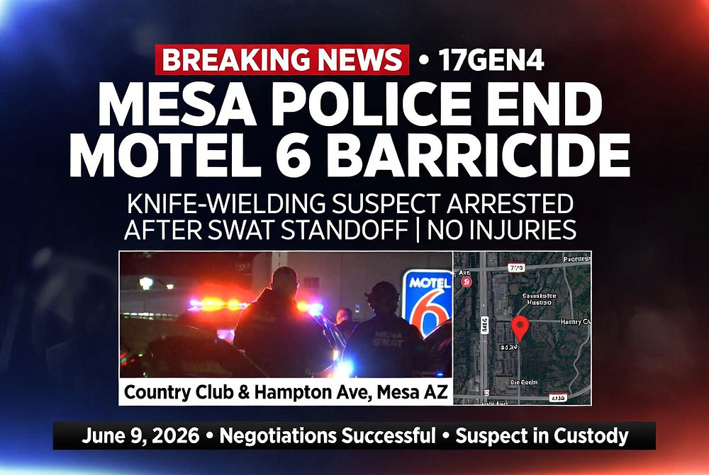 BREAKING: Mesa Police Negotiate with Knife-Wielding Suspect at Motel 6 ...