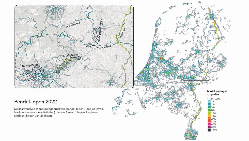 20 miljoen hardlooprondjes en wandelingen in heel Nederland in kaart ...
