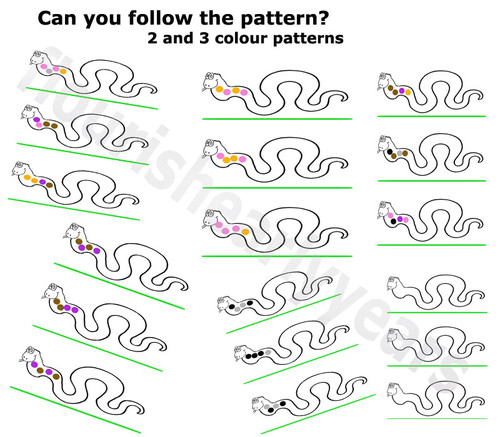 Snake pattern activity 2 | Flourish Early Years