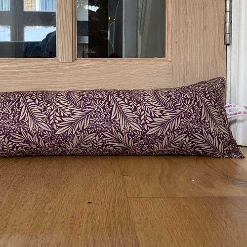 William Morris Draught excluder - burgundy - made to measure draft ...