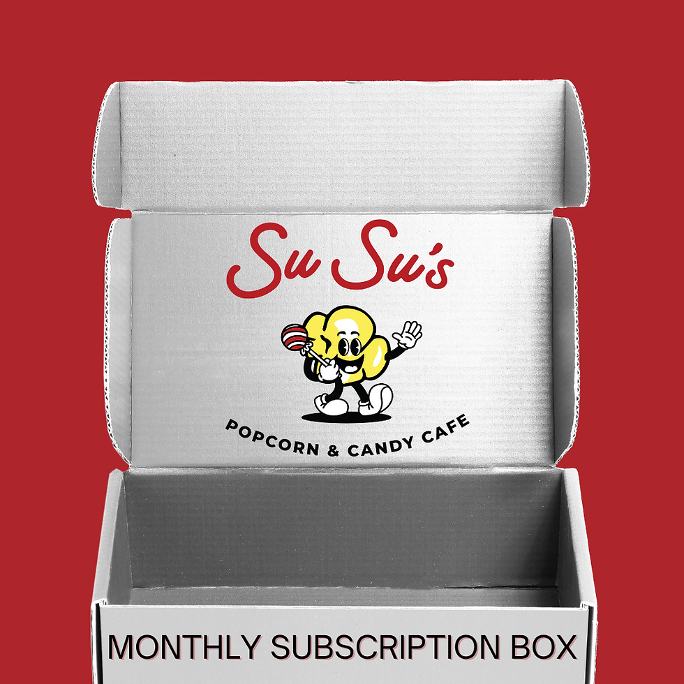 SuSu's Monthly Subscription Popcorn Box! | Su Su's Popcorn