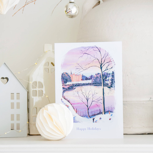 Burghley House A5 Christmas Card | StephanieStilwellArt