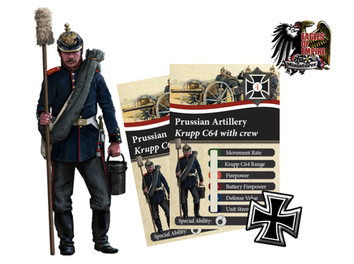 Unit Cards - Krupp field gun w crew | eagles-of-empire