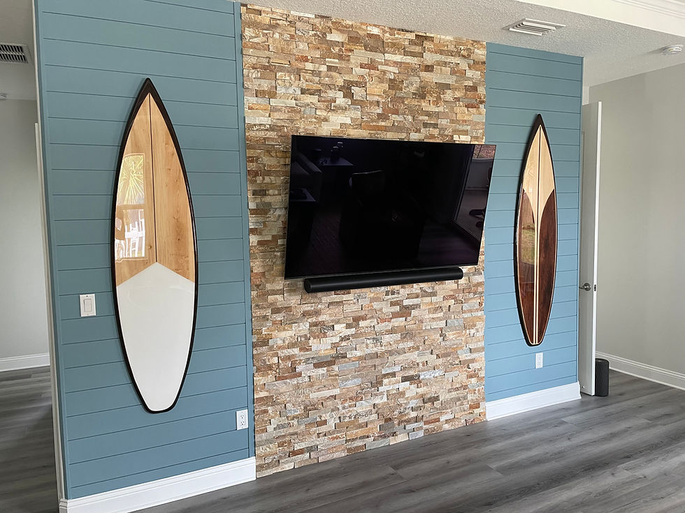 Pictures of Tiki Soul Decorative Surfboards Decor from Our Clients