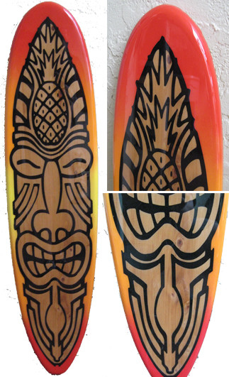 Tiki Themed Decorative Surfboard Wall Decor | Tiki Soul Surfboards