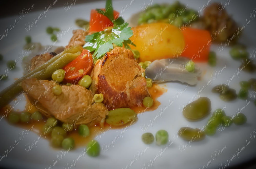Navarin d'agneau aux petits légumes de printemps