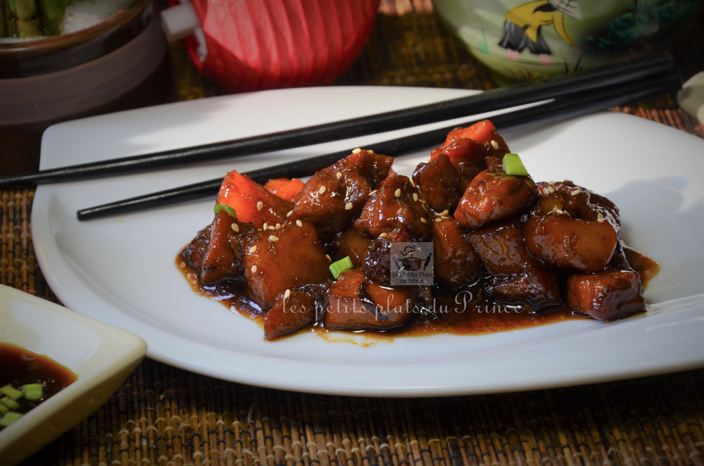 Porc au caramel et ananas pour Nouvel an chinois