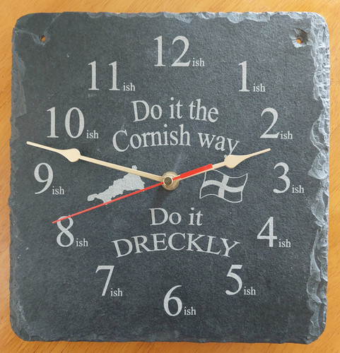Cornwall clock Dreckly time - Do it the Cornish way design | Cornwall ...