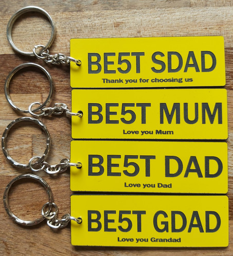 Number Plate Keyring | Cornwall Laser Cut