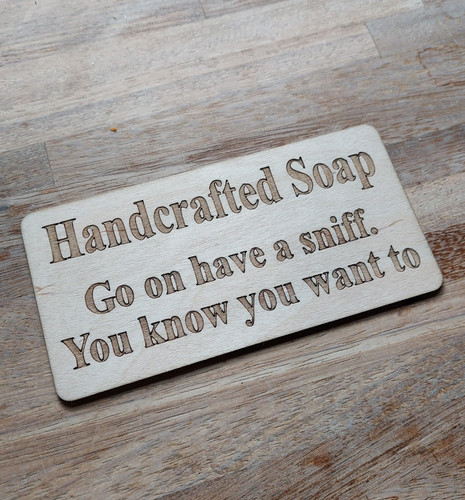 Etched Ply Wooden Sign | Cornwall Laser Cut