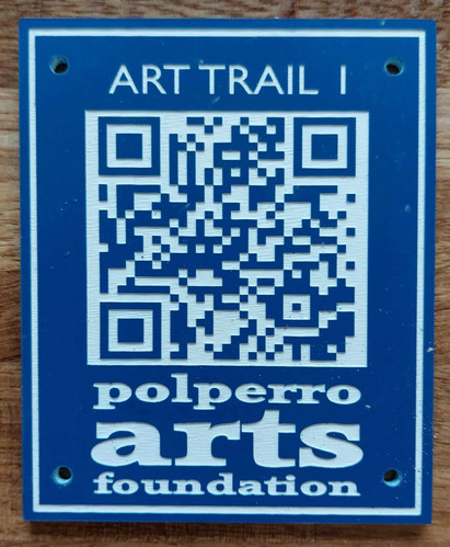 QR code on 3 mm laminate acrylic | Cornwall Laser Cut