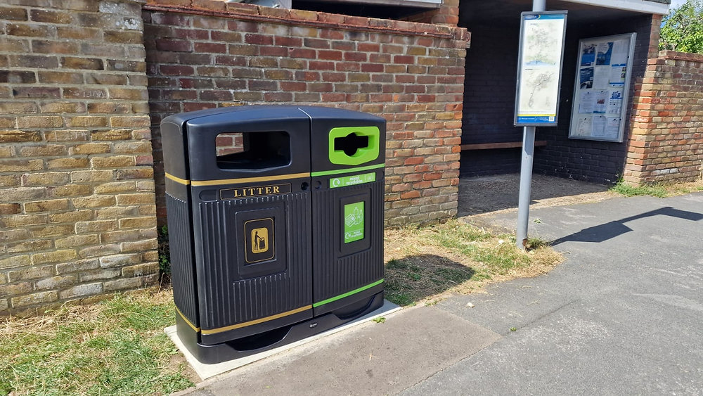 Welcome the new bins at Cripplegate corner bus stop