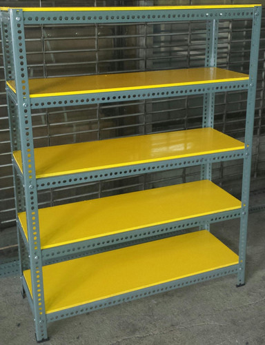 Slotted Angle Shelves with Painted Plywood Decking | Greatdime Dev