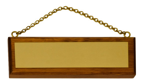 Wood Stall Board & Brass Plate | tackroomstudio