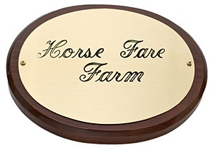Large Oval Stall Board | horsefare