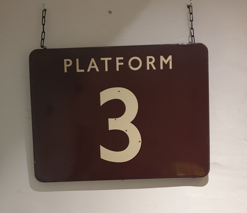 Original GWR Railway Platform 3 enamel sign. | Website