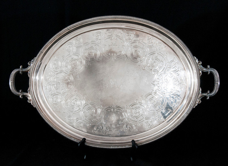 Handled Silver Tray