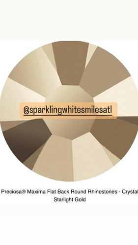 Preciosa Maxima Starlight Gold (packs of 50) | Sparklingwhitesmiles