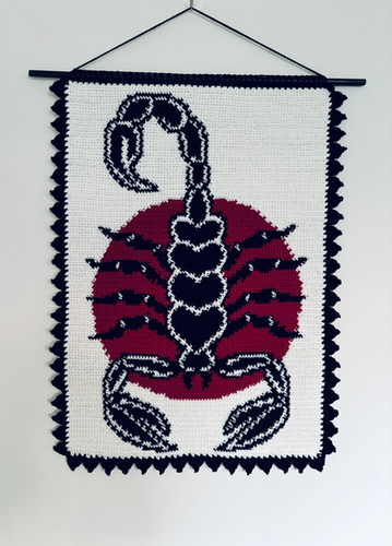 Scorpion Crochet Tapestry Pattern | Lakza Crochet