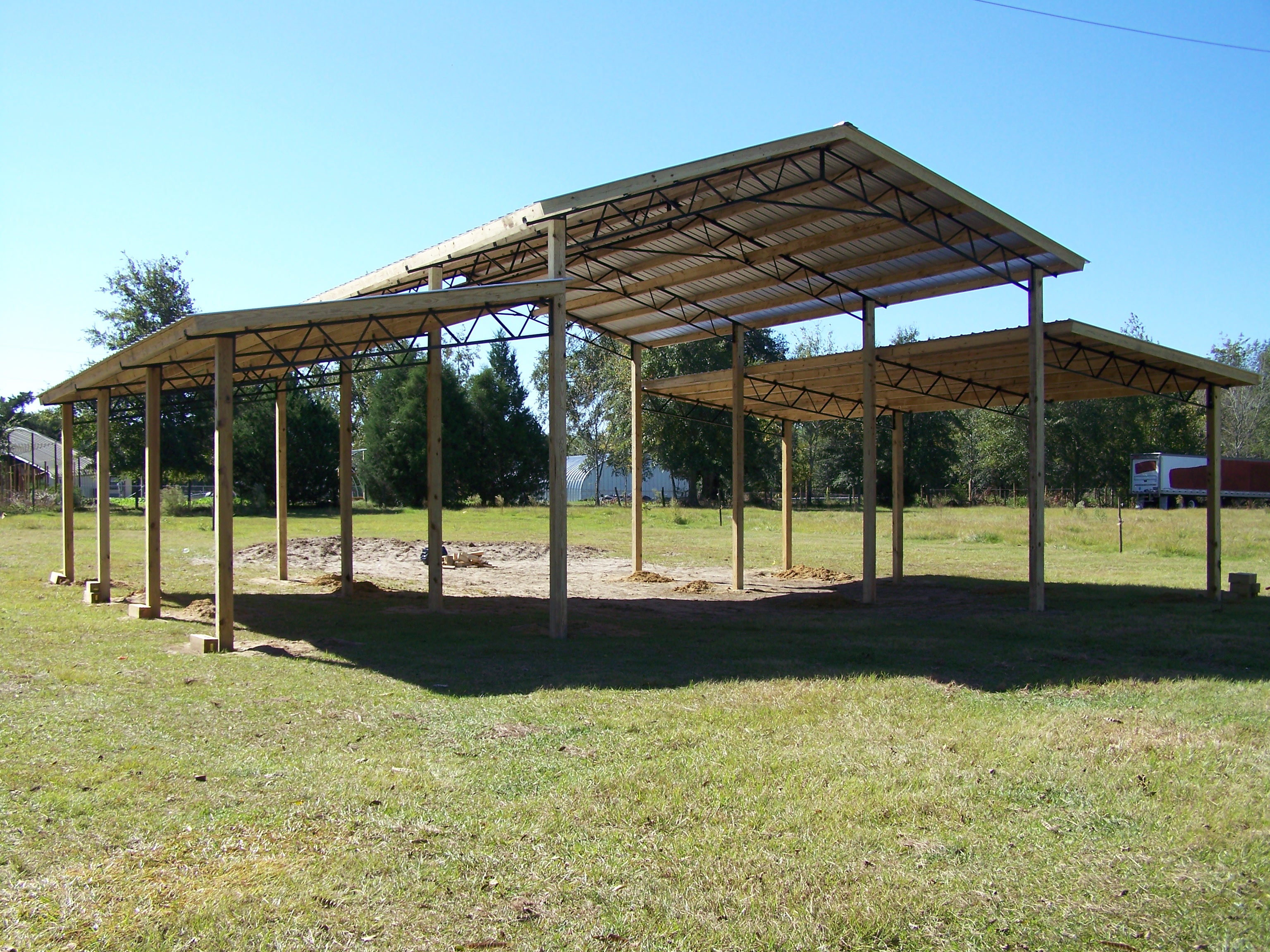 Photos | Pole Barn Kits Florida | Metal Trusses | Backwood Buildings