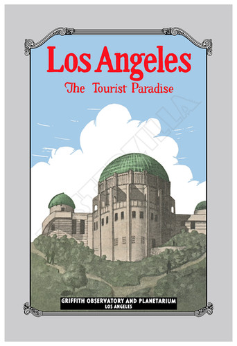 Griffith Observatory and Planetarium - 1930's Advertising Poster ...