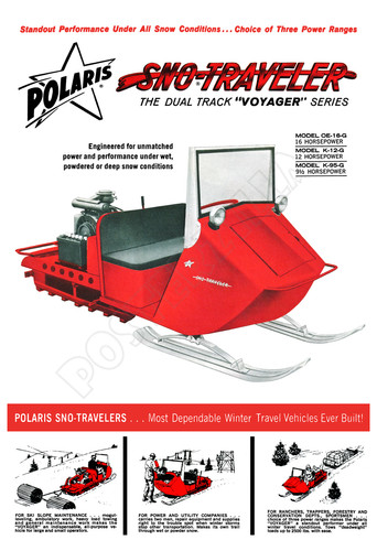 1965 Polaris Sno-Traveler - Voyager - Snowmobile - Vintage Advertising ...