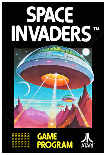 Atari Space Invaders Game 1980 Cool Vintage Poster Posterzilla Posters