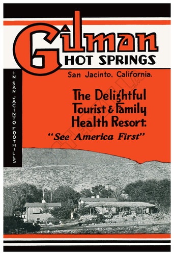 Gilman Hot Springs Resort - Early 1930s Advertising Poster ...