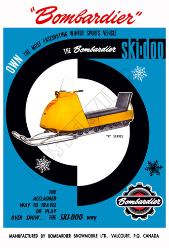 1963 Ski-Doo Snowmobile Vintage Advertising Poster | Posterzilla Posters