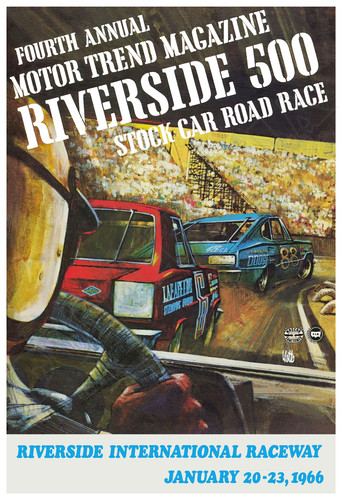 Riverside 500 Motor Trend Road Race 1966 Vintage Poster | Posterzilla ...