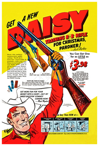 1953 Red Ryder Daisy BB Carbine Rifle Poster - As Seen in A Christmas ...
