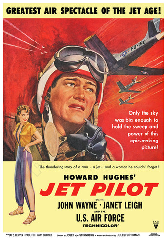 John Wayne & Janet Leigh in Jet Pilot - 1957 Movie Poster | Posterzilla ...