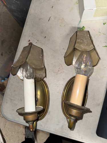 [L0121] Fake candle sconces | Prop Co-Op