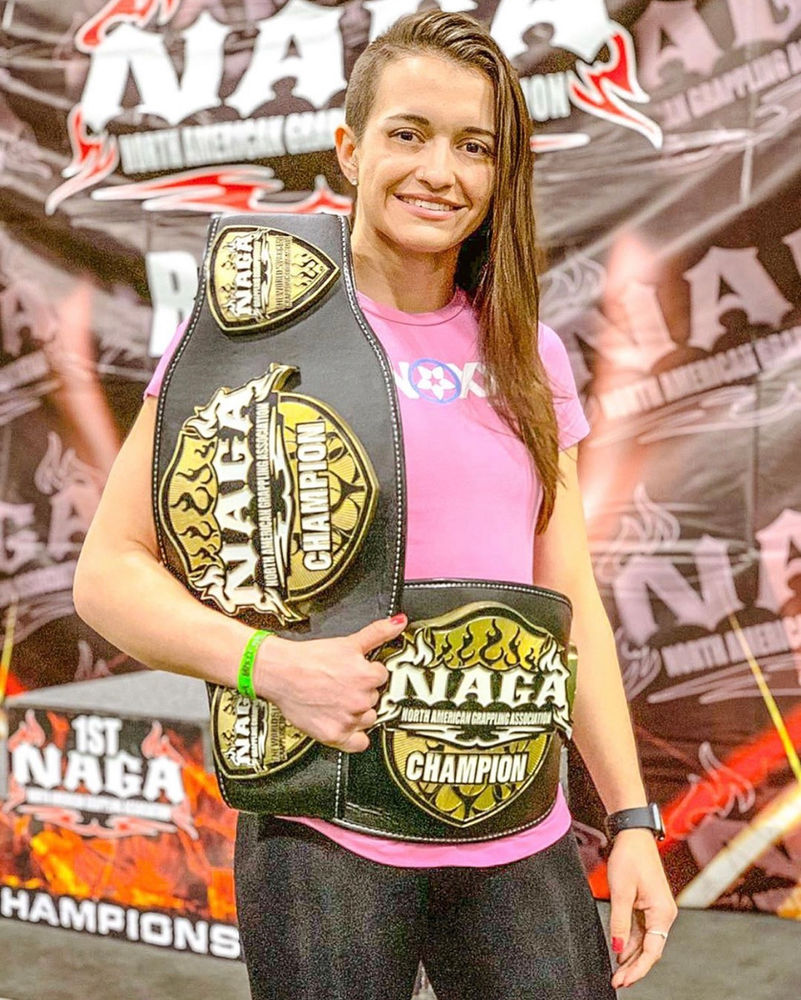 Congrats to Michelle Marques on the Double Gold on No Gi and Gi at NAGA