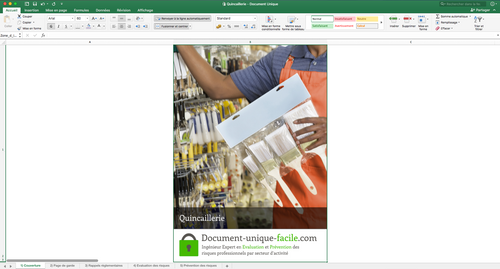 Document Unique Complet pour Quincaillerie à Télécharger