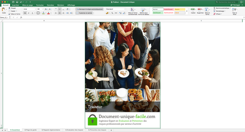Document Unique Complet pour Traiteur à Télécharger