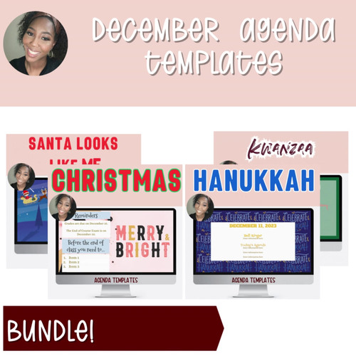 December Agenda Template Bundle | Beyond the Math