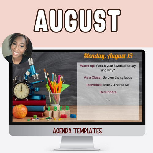 August Agenda Templates | Beyond the Math