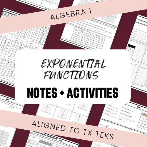 Algebra 1 Exponential Functions Notes & Practice | Beyond the Math