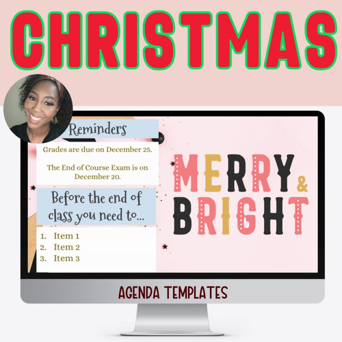 Christmas Agenda Templates | Beyond the Math