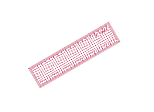 1066－BUNKA 20cm透明格尺 BUNKA Transparent Pattern Grading Ruler 20cm | 聯合裁剪專業中心