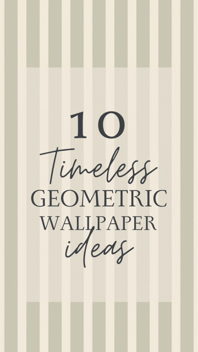 10 Timeless Geometric Wallpapers for Interiors (& Home Decor, too!)