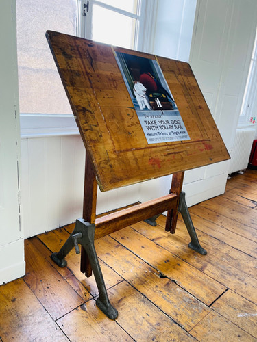 Vintage medium format height adjustable drawing board #8564 | gb-revivals