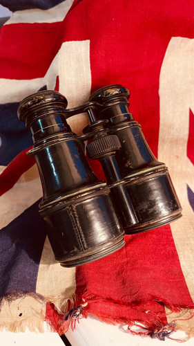 WW1 Leather finished Army Field Glasses / binoculars #4002 | gb-revivals